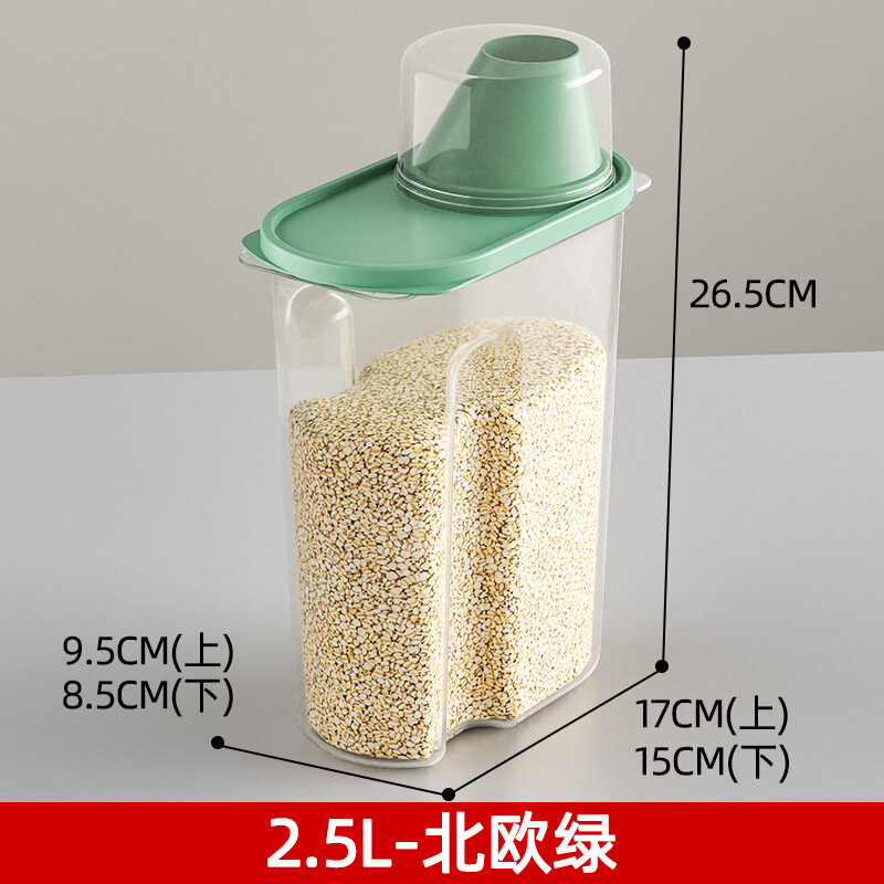 Контейнер для хранения зерна, банка для хранения продуктов, герметичная банка пищевого качества, пластиковый контейнер для хранения, герметичная банка для корма для кошек