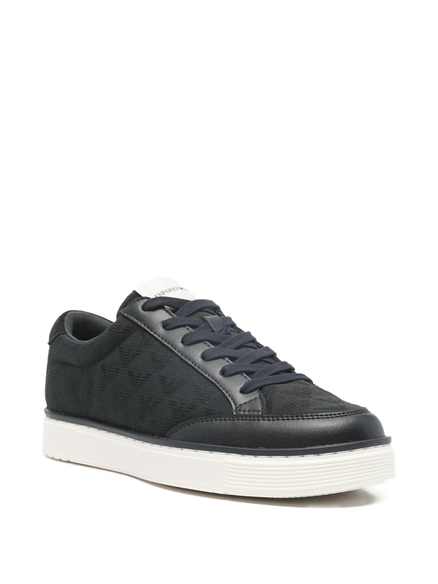 Кроссовки EMPORIO ARMANI Low-top sneakers, размер 8, black/black — фото 1