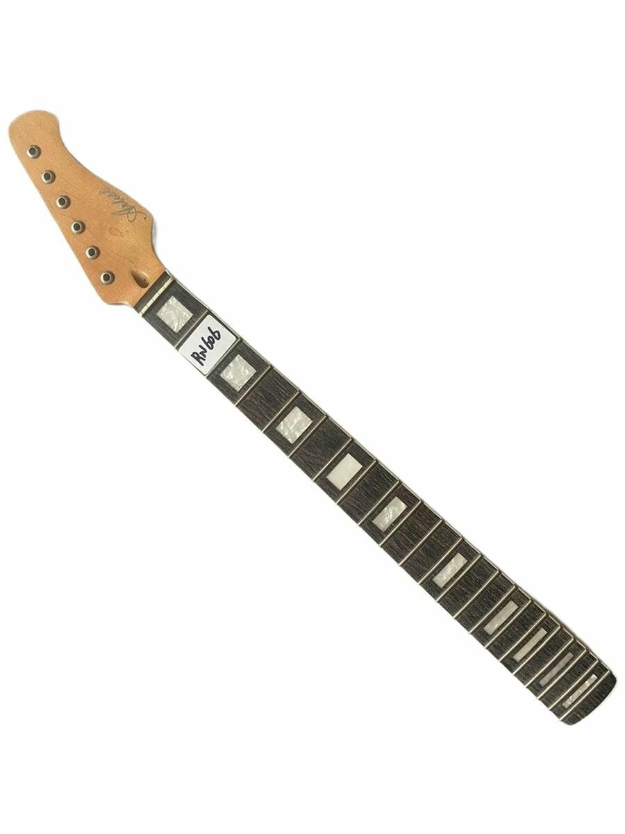 RN606 Полуфабрикат грифа электрогитары ST Aitist: 21 лада, доска из палисандра, прямоугольная инкрустация, подходит для DIY (голова + гриф)