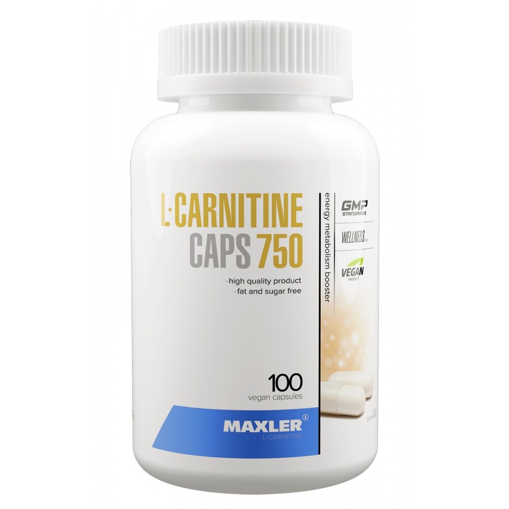 Л-Карнитин Maxler Germany L-Carnitine 750 Caps, 100 капсул