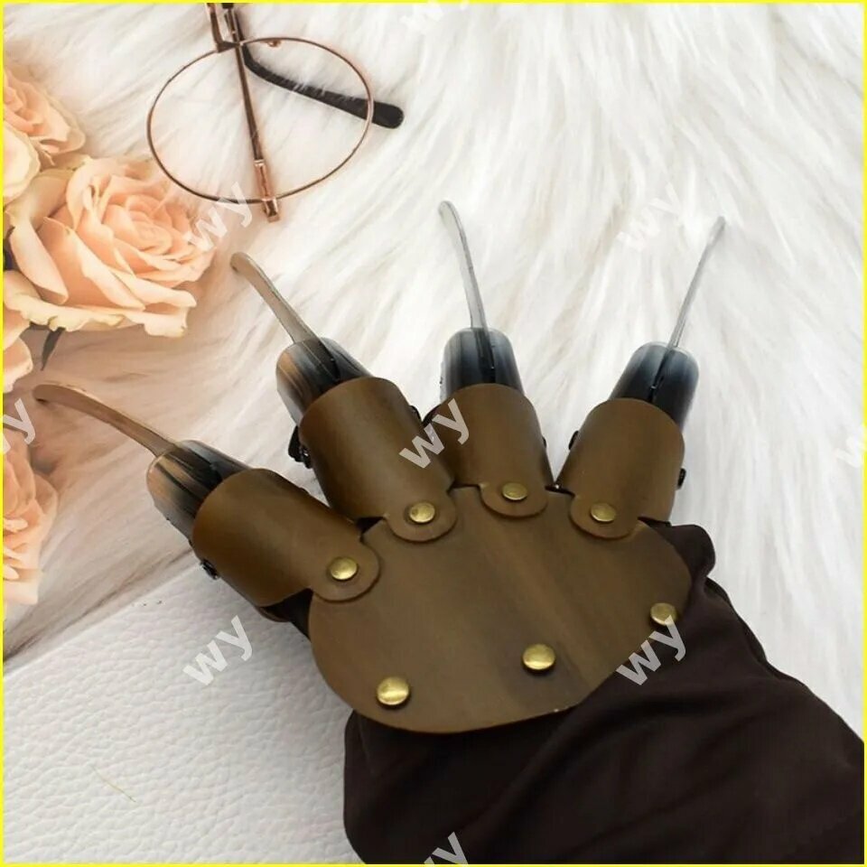 Эксклюзивная перчатка Фредди Крюгера Riota для карнавала, косплея и праздничной вечеринки на Хэллоуин