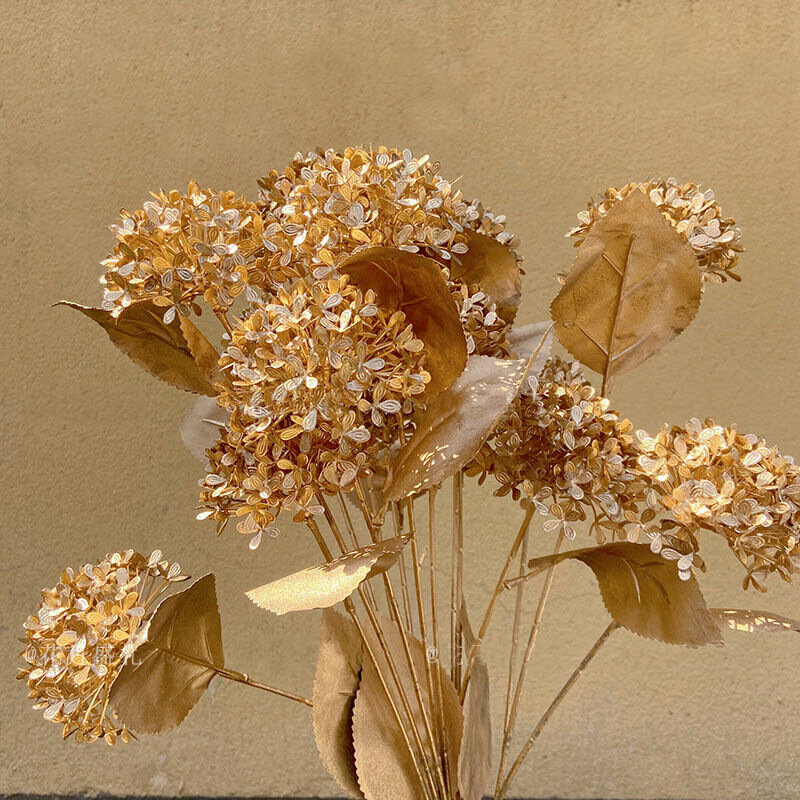 Горячая распродажаГорячая продажа 3-конечного веера, лист гинкго, искусственный цветок, золотая удача, красные плоды, зимнее зеленое украшение для новоселья, декор для гостиной