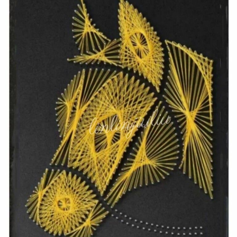 Подарочный набор для творчества: набор для создания подобной картины из ниток и дерева. WYY-LP251121C002