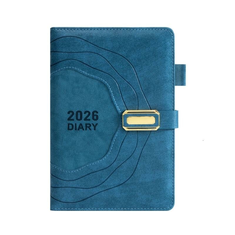 Ежедневник 2026, 365 дней, PU-обложка, толстая бумага, Синий