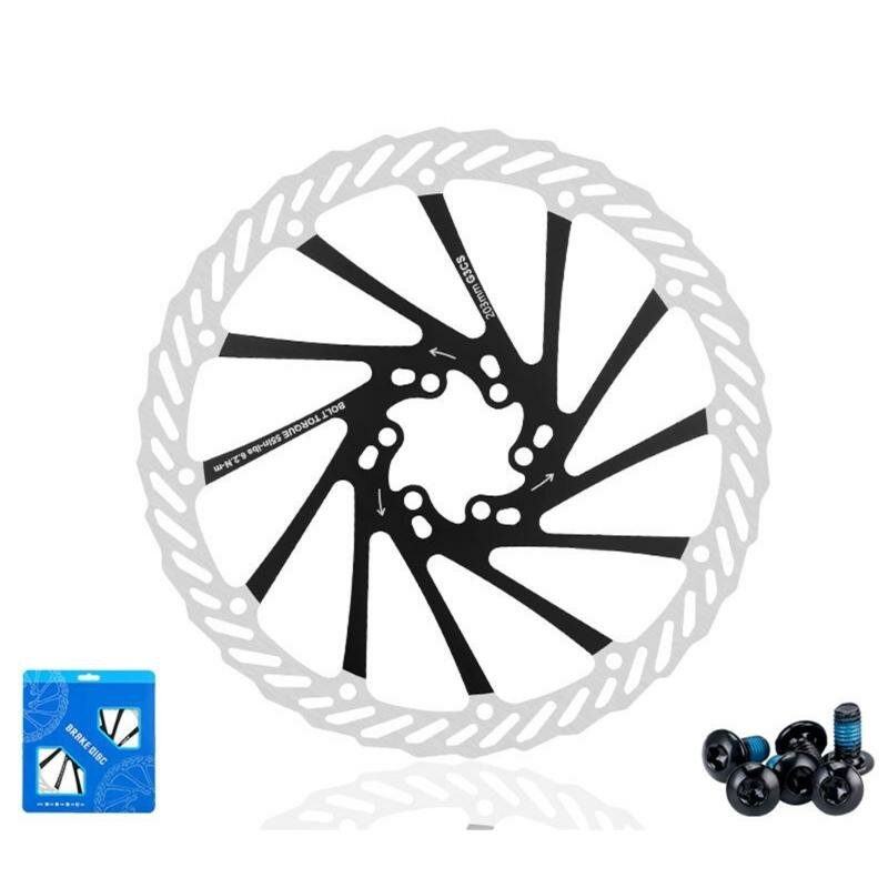 Дисковый тормоз для электросамоката с центральной фиксацией, Черный - 203mm