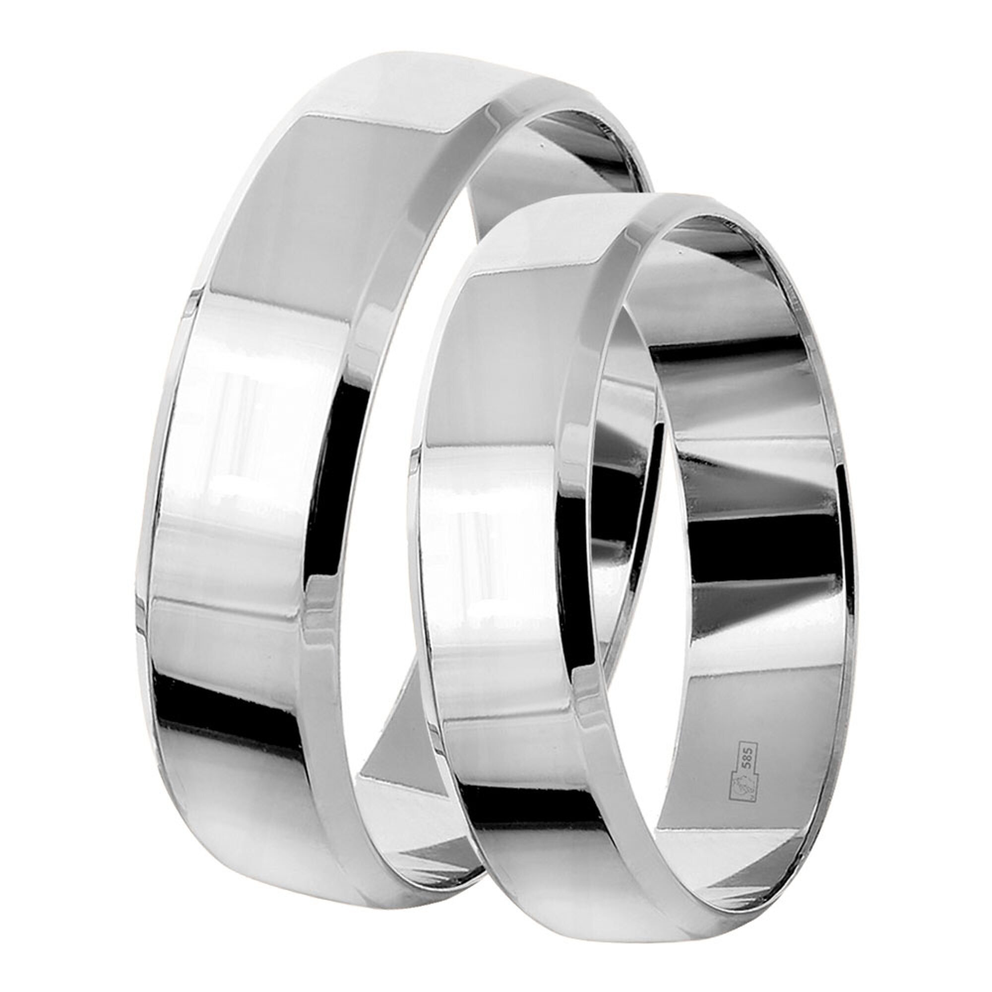 Кольцо, белое золото, 585 проба