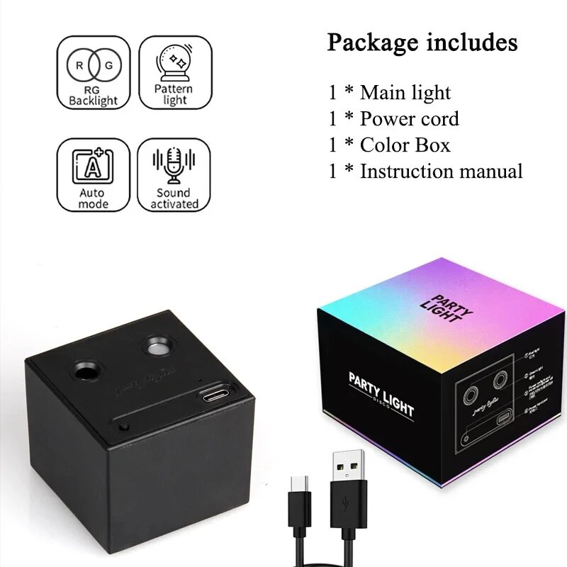 Kebedemm мини RGB светодиодный стробоскоп