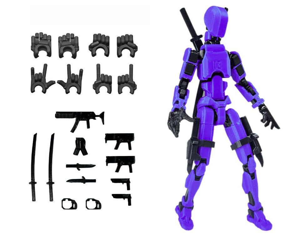 Кукла Lucky 13 с многосуставным механизмом, подвижная, 3D-печатная игрушка, 3-го поколения, DIY