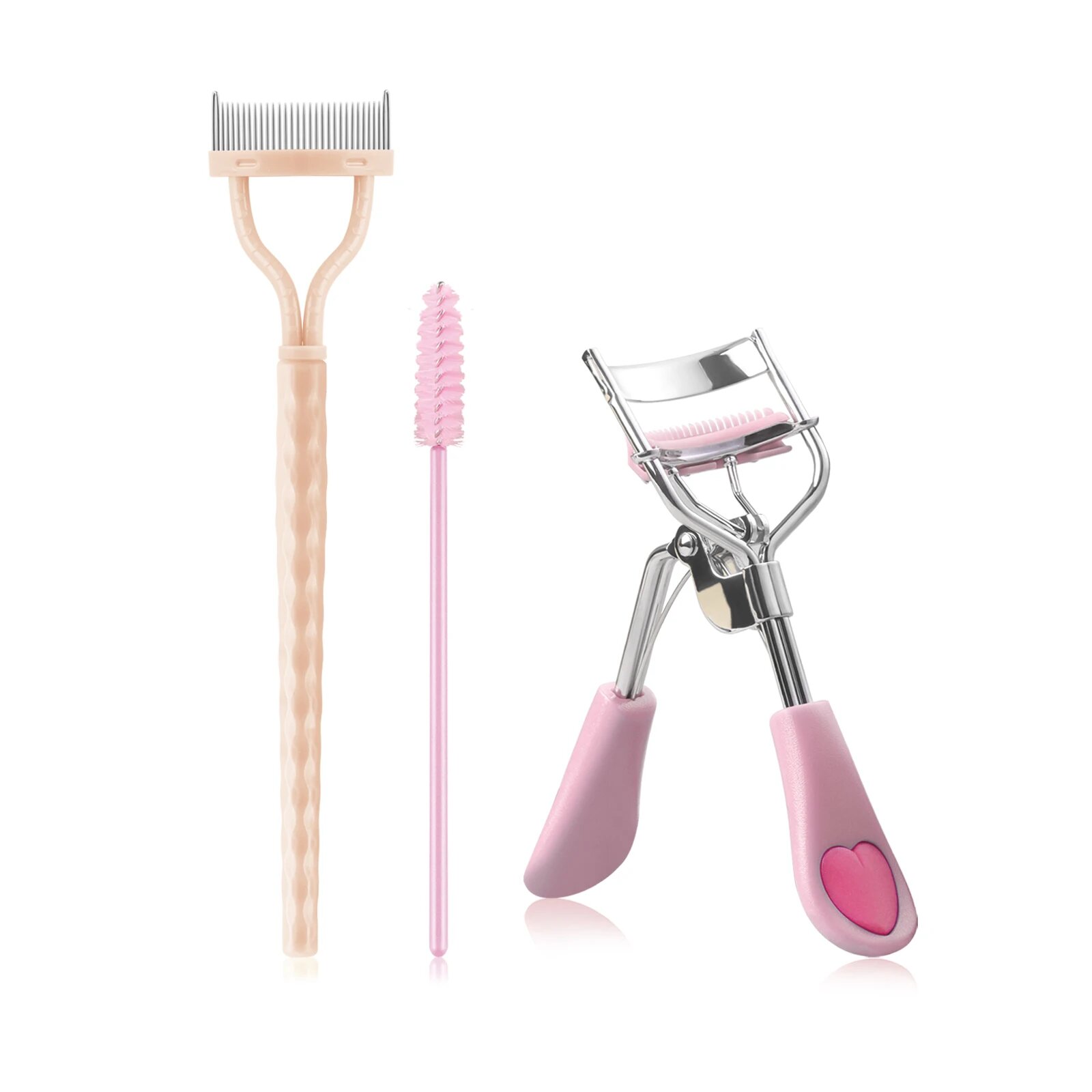 Набор Из 3 Предметов Для Укладки Ресниц Для Женщин – Разделитель, Щеточка Для Туши, Щипцы Для Завивки Ресниц