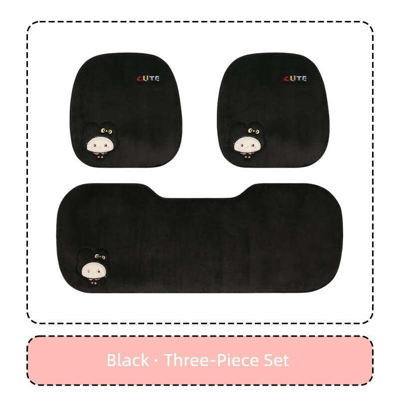 Зимняя плюшевая накидка на автомобильное сиденье с рисунком Мэйли, розовая, теплая, из короткого плюша, утолщенная,