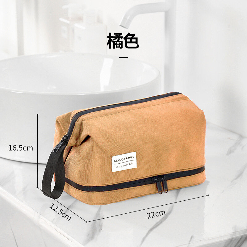 Мужская дорожная косметичка для деловых поездок, сухое и влажное разделение, портативная сумка для душа, косметичка, принадлежности для ванной