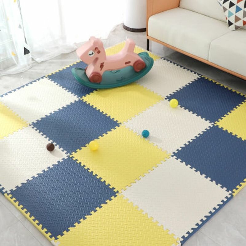 Коврик - пазл детский развивающий складной игровой для детей и малышей модульный для ползания 0,3x0,3м , 10 элементов 30x30см