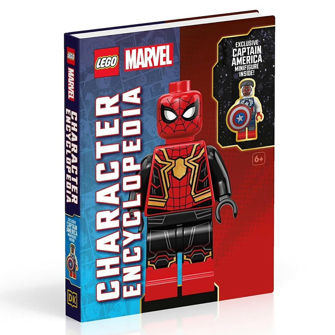 Книга LEGO Marvel Character Encyclopedia, с минифигуркой Captain America