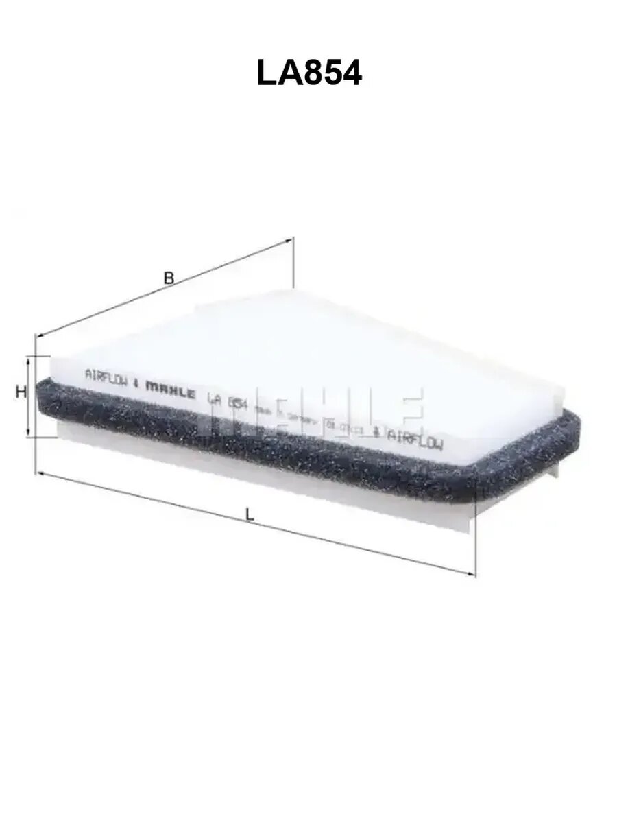 LA854, Фильтр салонныи Knecht