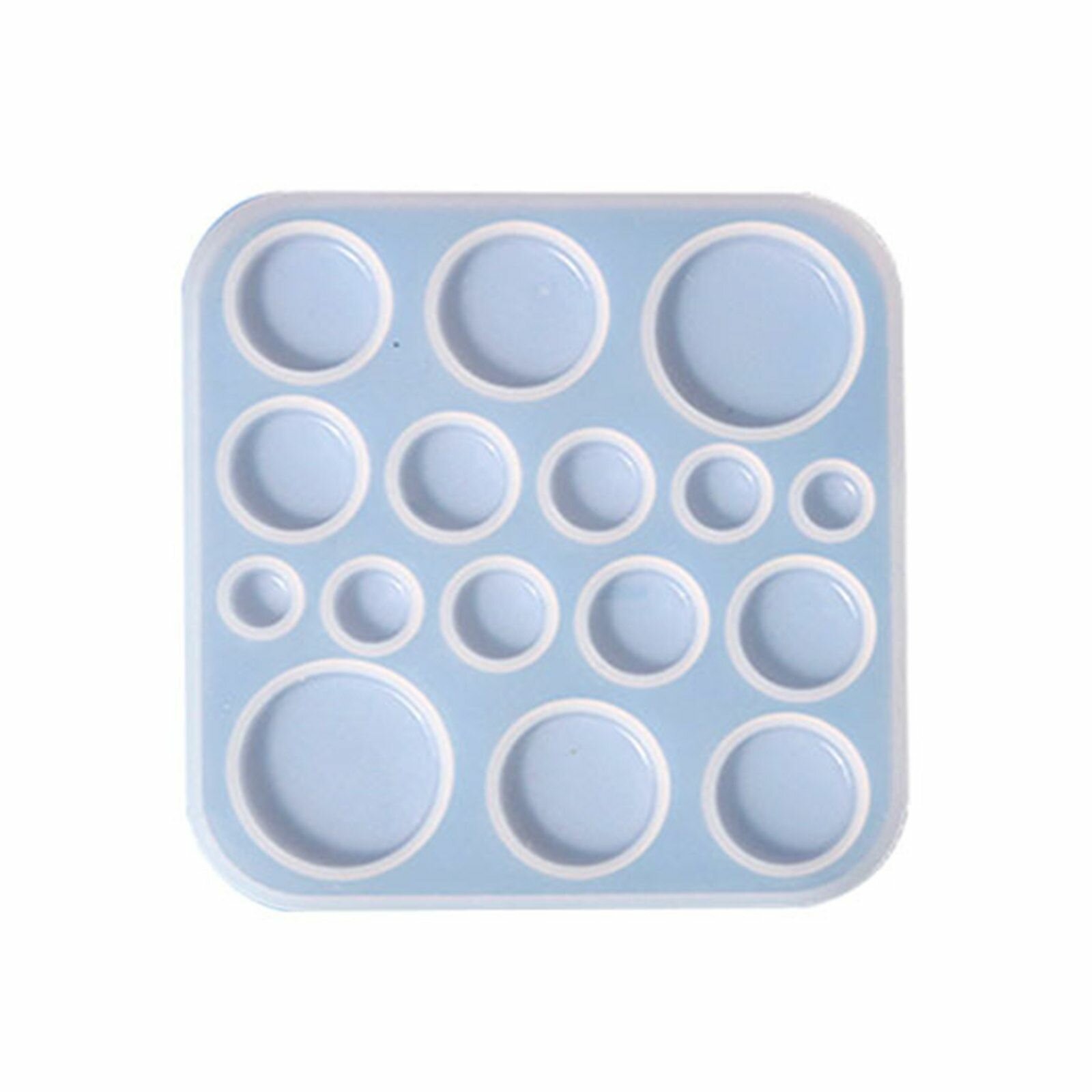 Силиконовая форма для круглых украшений с камнями браслетов и кулонов