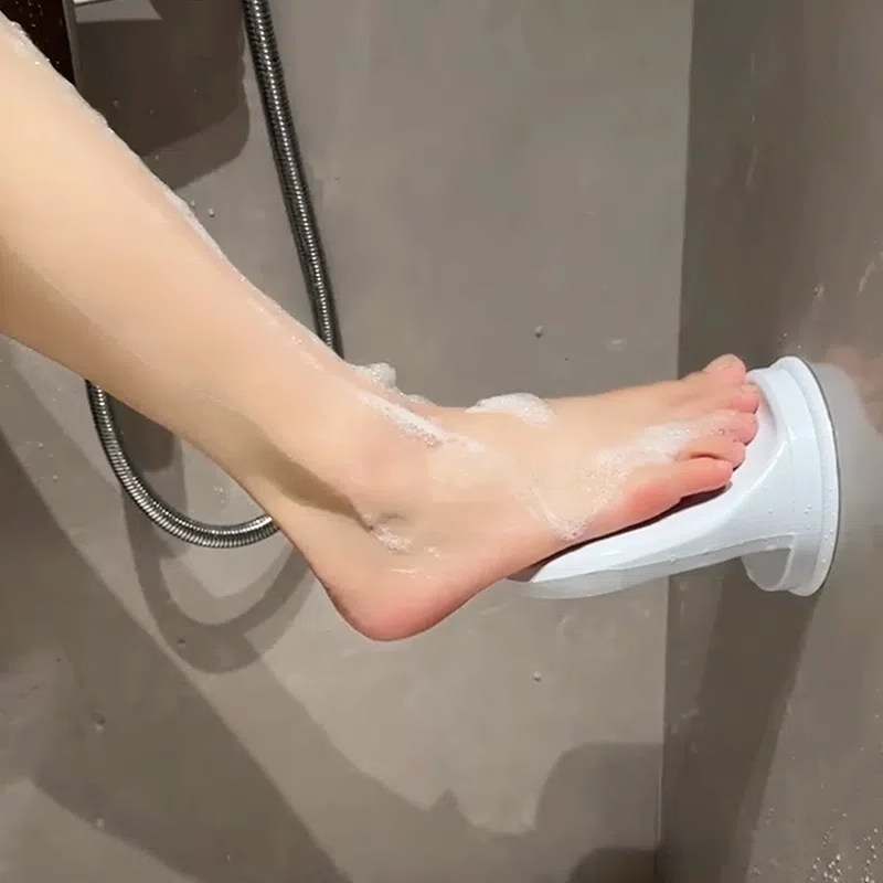 Практичный инструмент для мытья ног в ванной, коврик для ног, ступенька для душа, для пожилых людей, для беременных женщин, настенная педаль для ног