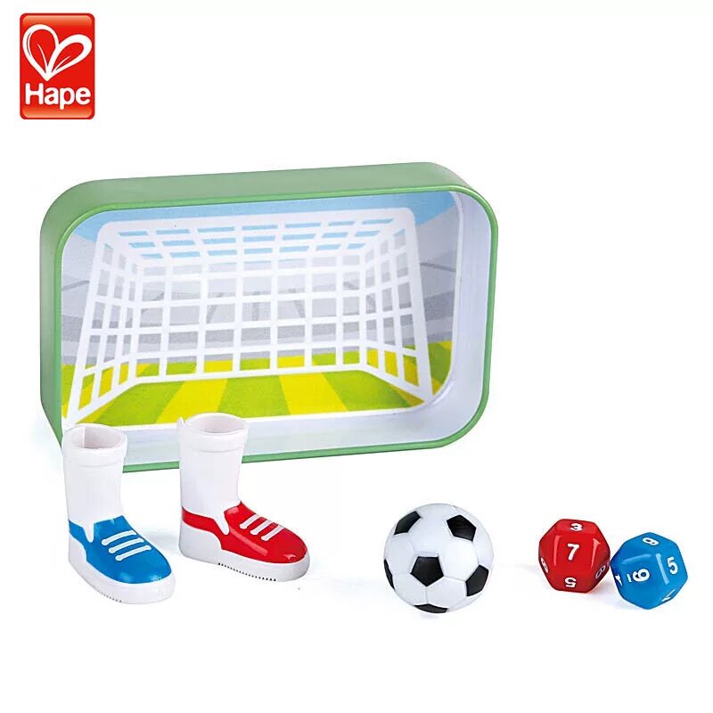 Hape Футбол на Пальцах Игровая Коробка - Забавная Настольная Игра для Детей, Интерактивная Сборная Сфера