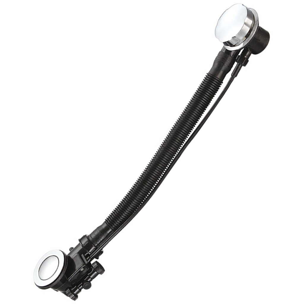 Аксессуары для слива в ванную комнату-черный пластик 55 см