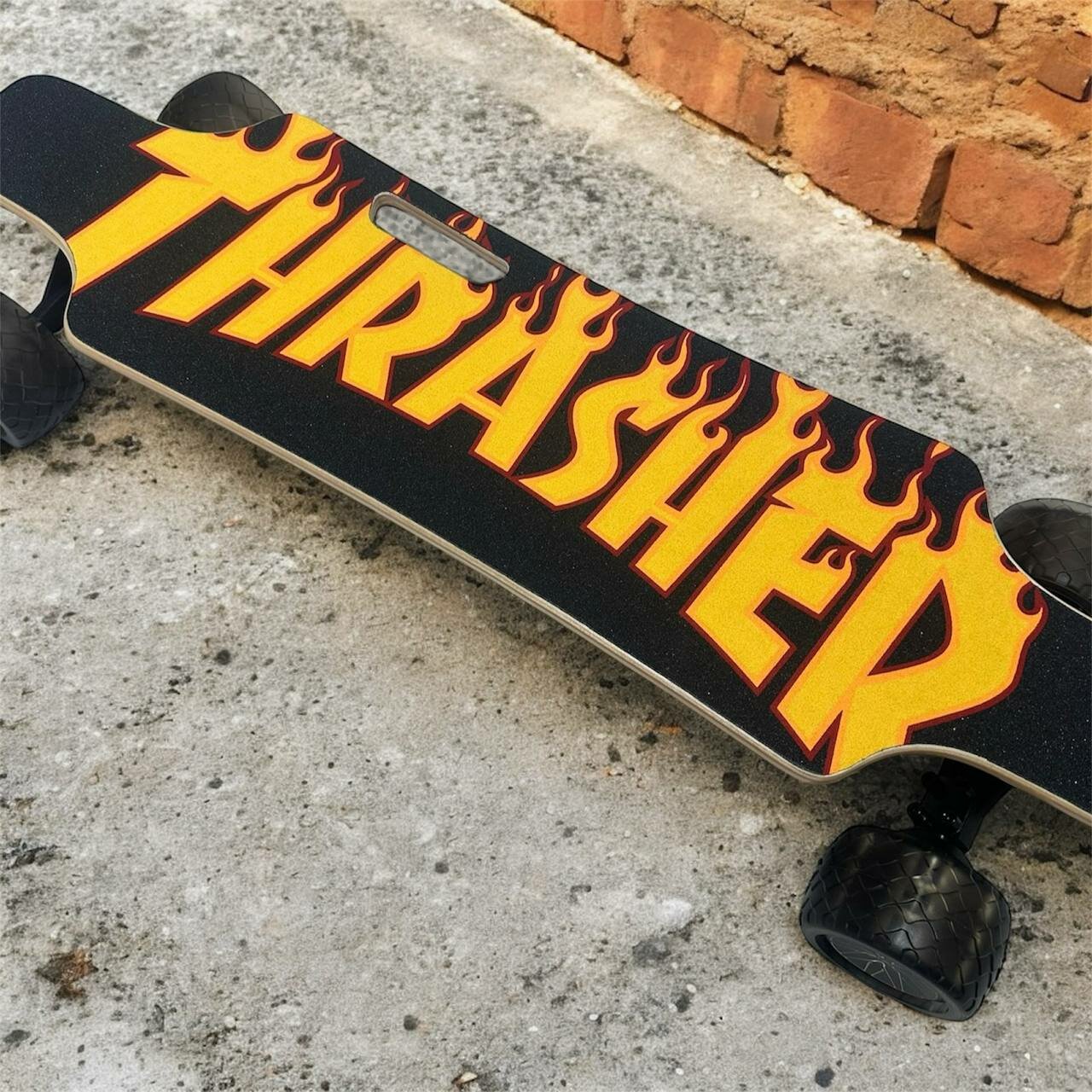 Электроскейт Musulon 25 км, MSL - 7, "THRASHER/огонь_1"