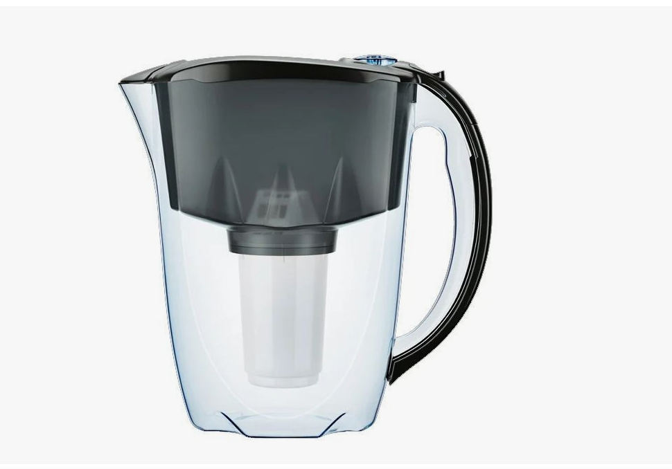 Фильтр-кувшин Аквафор Престиж, черный, ресурс 350 л, накопительная емкость