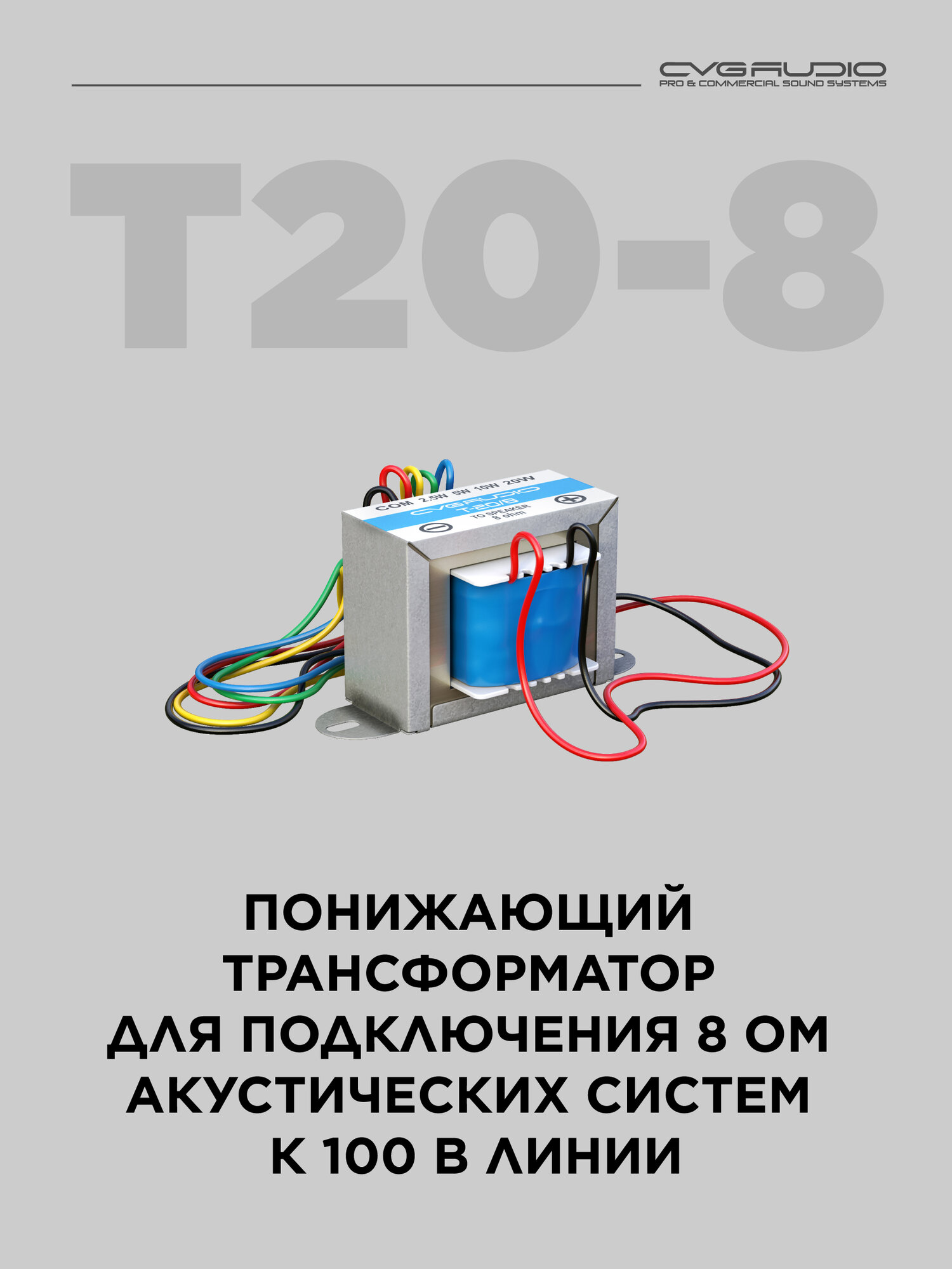 CVGAUDIO T-20/8 Понижающий трансформатор