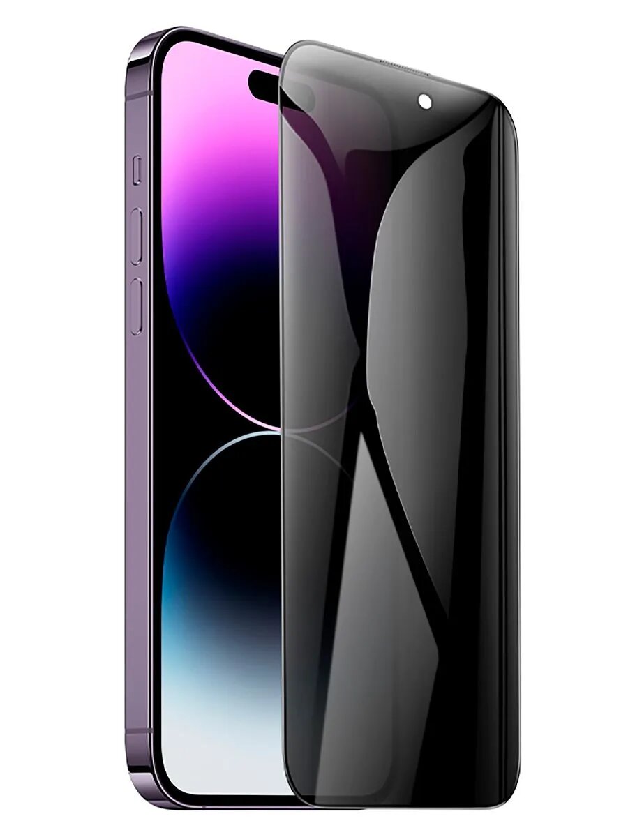 Защитное стекло Hoco A777 Plus IPhone 14 Pro Max, ударопрочное антишпион, цвет черный
