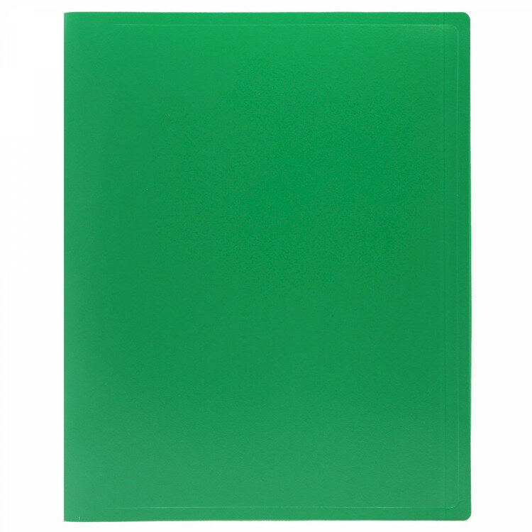 Папка скоросшиватель пружина А4 15мм пластиковая 0,5мм зеленый (Workmate) арт.15-6146. Количество в наборе 2 шт.