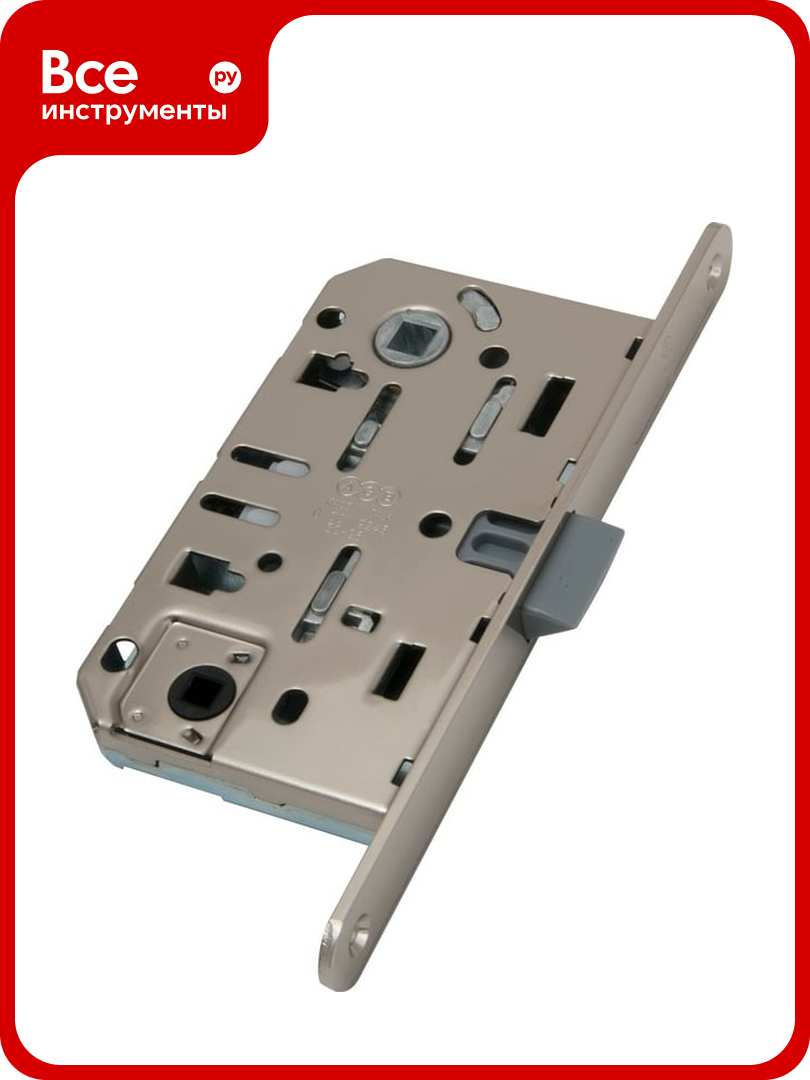 Замок AGB B01102.50.34.567 межкомнатный WC матовый хром MEDIANA EV. инд. упак+B01000.13 25797