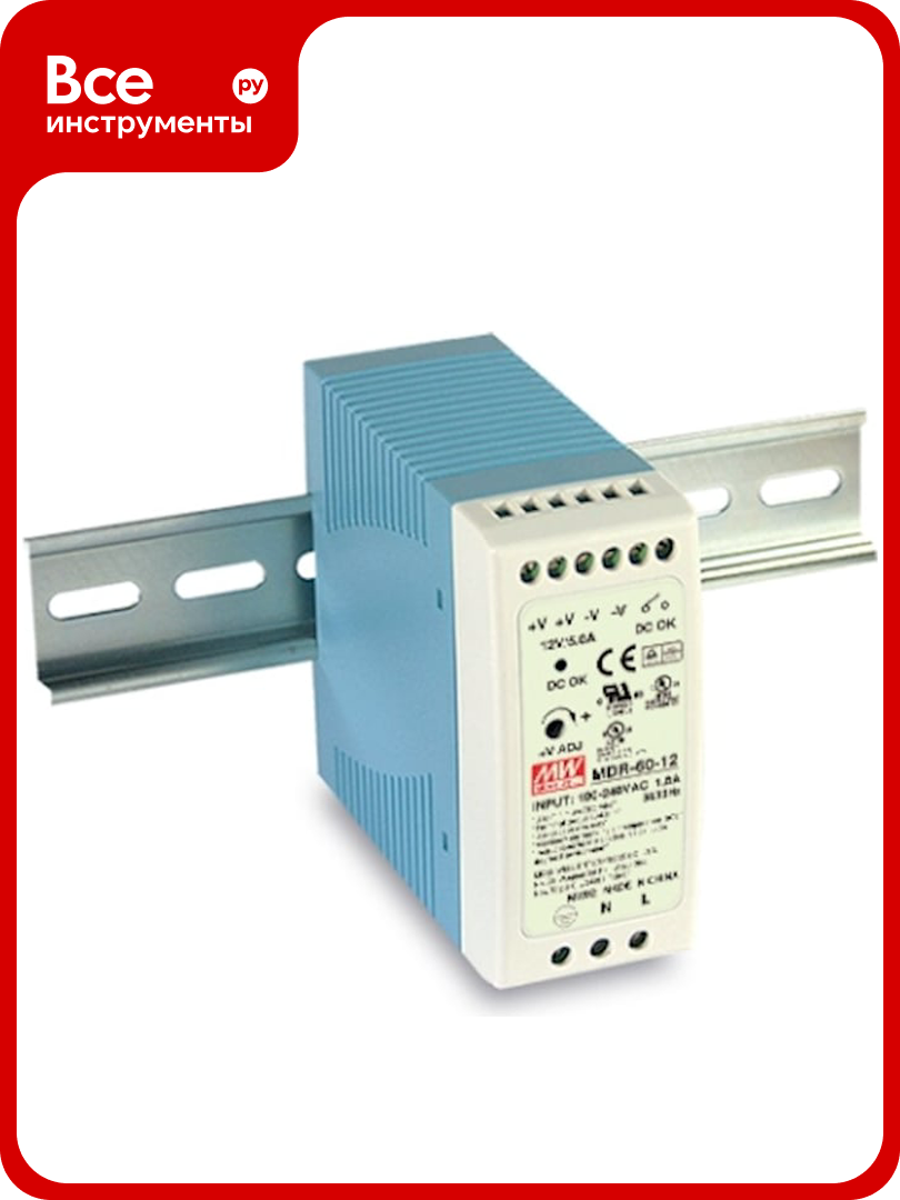 Источник питания Mean Well AC/DC MDR-60-5 Т00252358