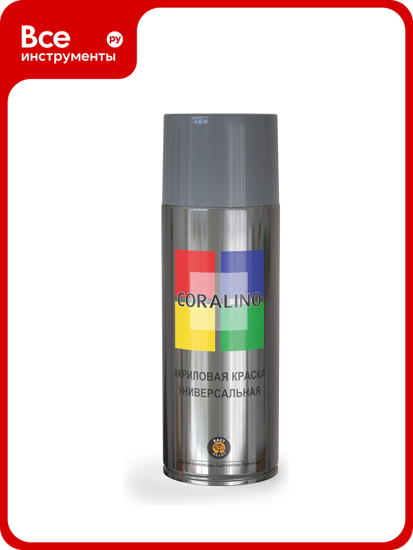 Аэрозольная краска CORALINO RAL9006 Белый Алюминий С19006
