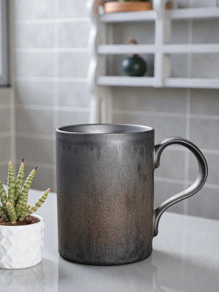 Лофт керамика 300 мл кружка неглазурованное покрытие Китобой