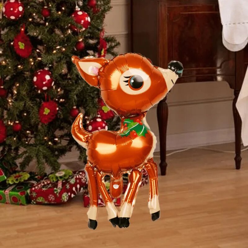 Воздушный шар из фольги с оленем, для рождественской вечеринки, 1 шт