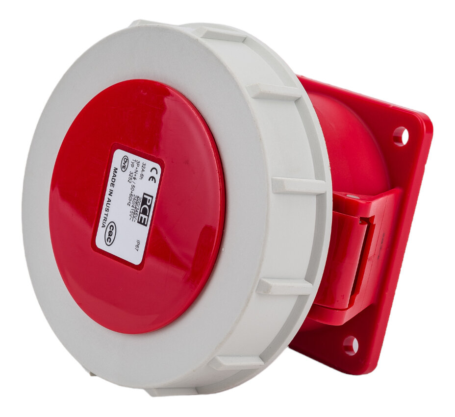 PCE Розетка встраиваемая 32А 380V 3P+N+E IP67 3252-6