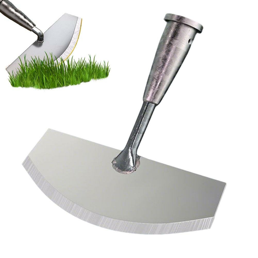 Садовая лопата для уборки, модернизированная многофункциональная садовая лопата, скребок для снега и льда, инструмент для удаления сорняков с патио и фермы из марганцевой стали (без ручки).