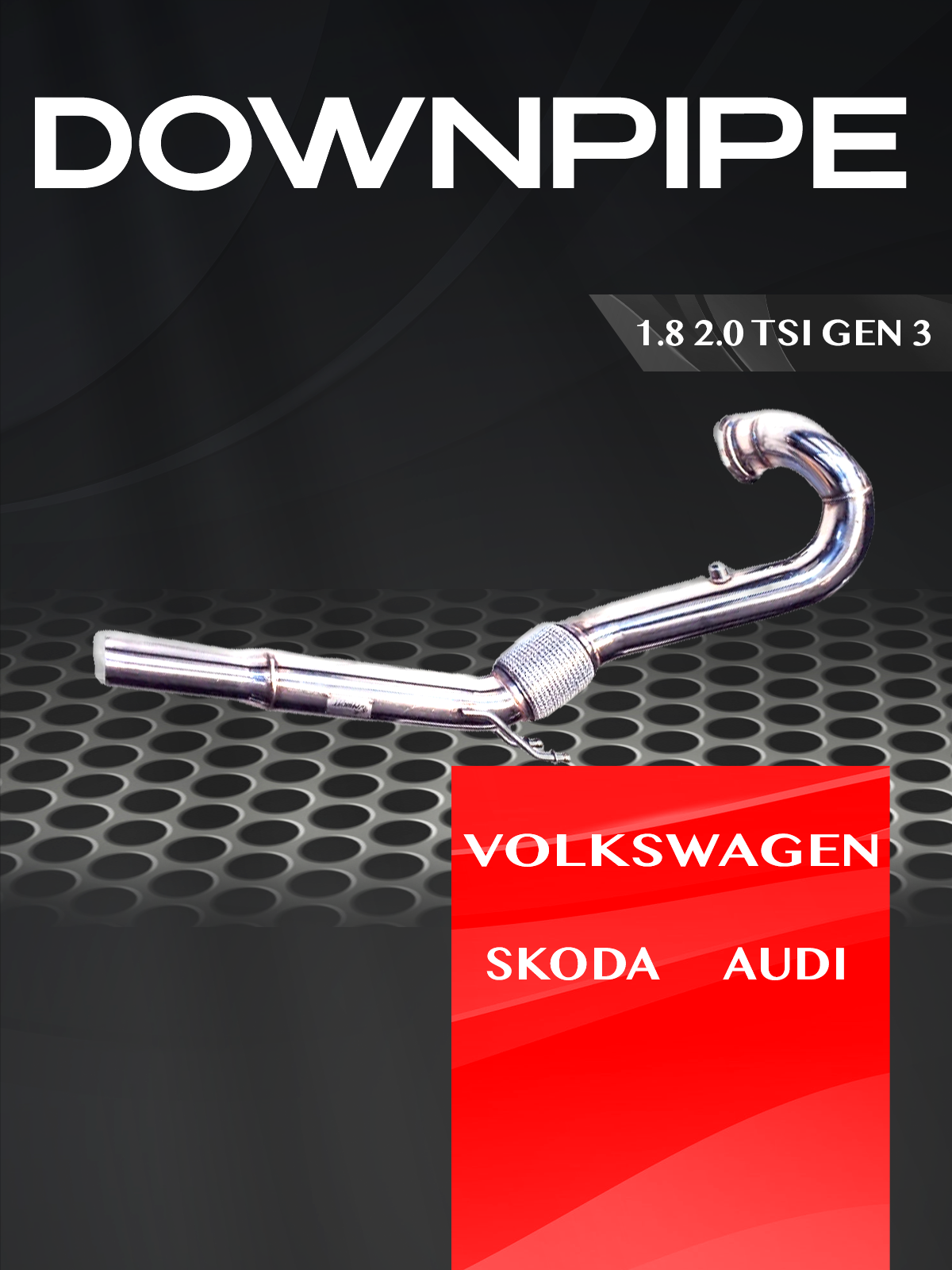 Даунпайп MADCAT CUSTOMS, для VW Skoda Audi 1.8 2.0 TSI Gen 3
