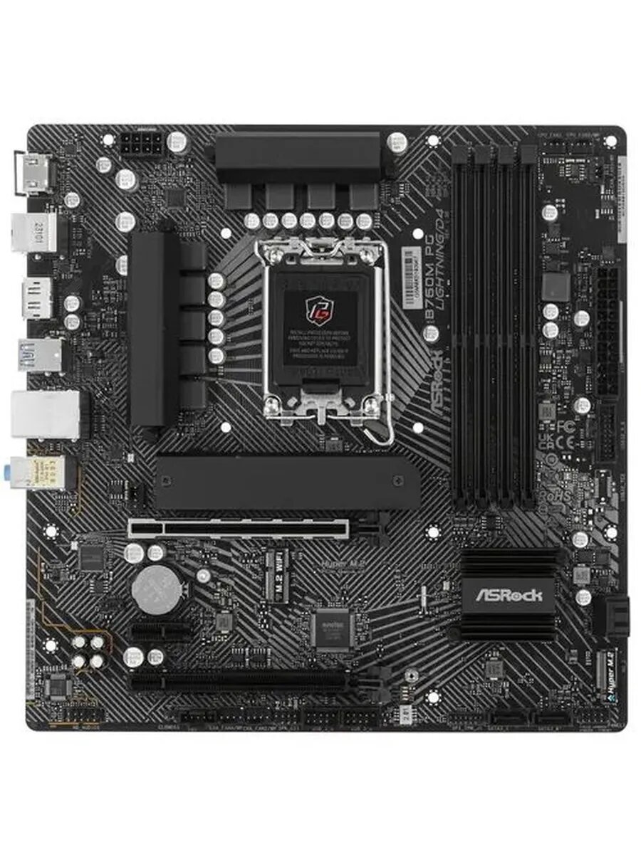 Материнская плата B760M PG LIGHTNING/D4 - LGA 1700, DDR4