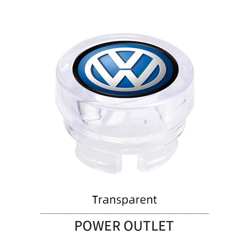 Автомобильный прикуриватель, крышка, автомобильный пылезащитный чехол, аксессуары для Volkswagen Jetta Golf Passat Polo Tiguan Phaeton Touareg Transparent