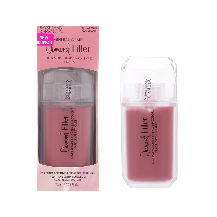 Румяна для лица и губ PHYSICIANS FORMULA DIAMOND FILLLER минеральные тон Бриллиантовый персик
