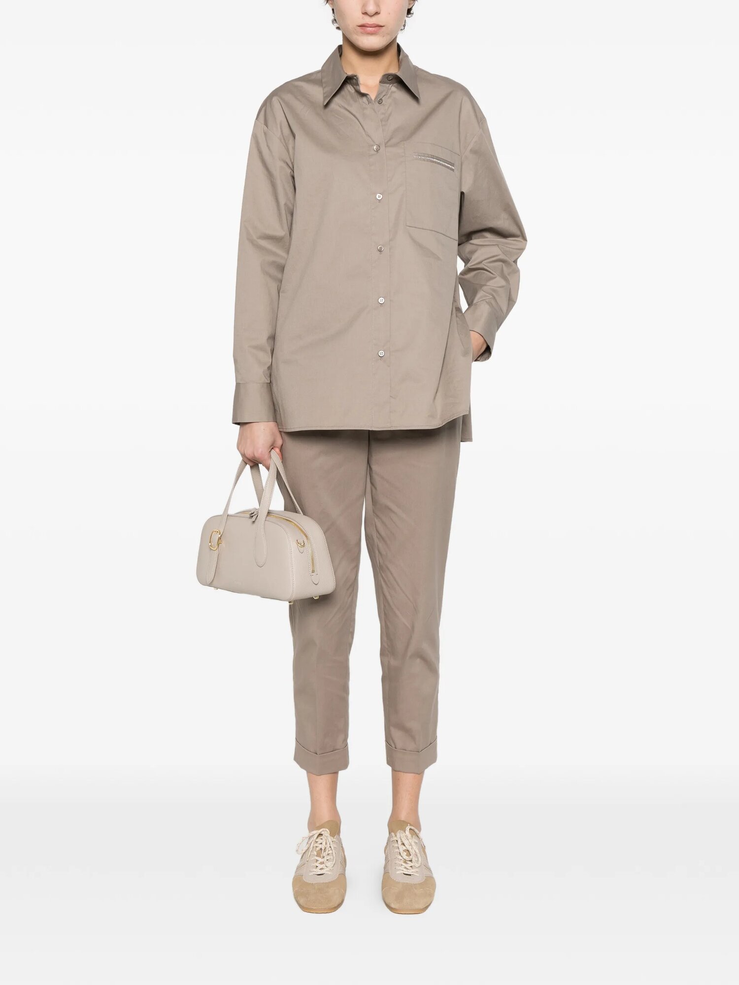 Рубашка PESERICO Patch-pocket shirt, размер 38, разноцветный — фото 1