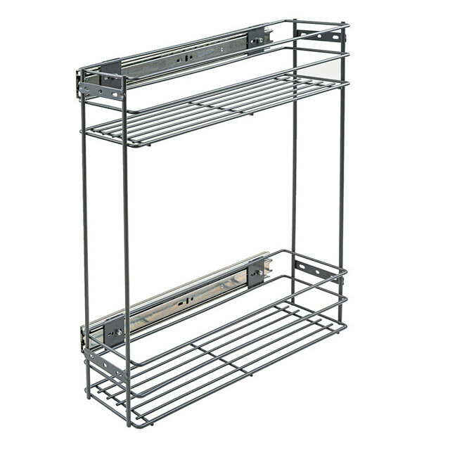 Бутылочница Lemax 150мм с боковым креплением 450х110х470мм вулканический серый