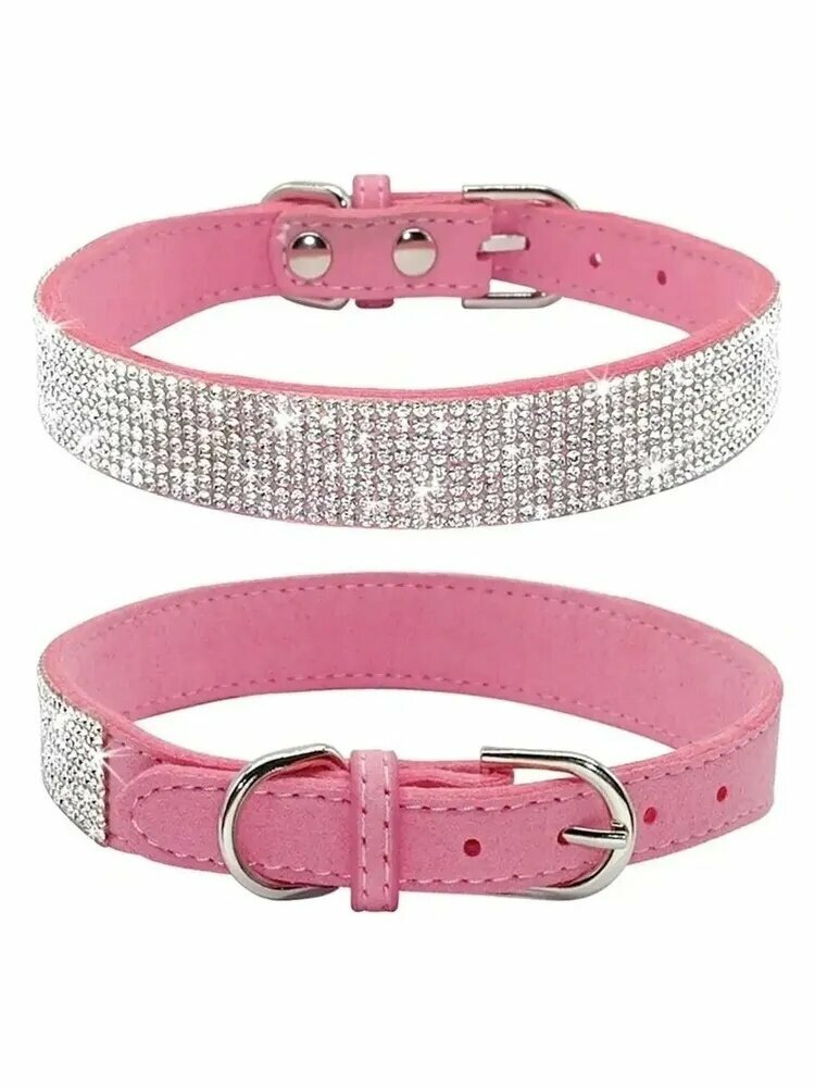 Ошейник со стразами для кошек собак животных