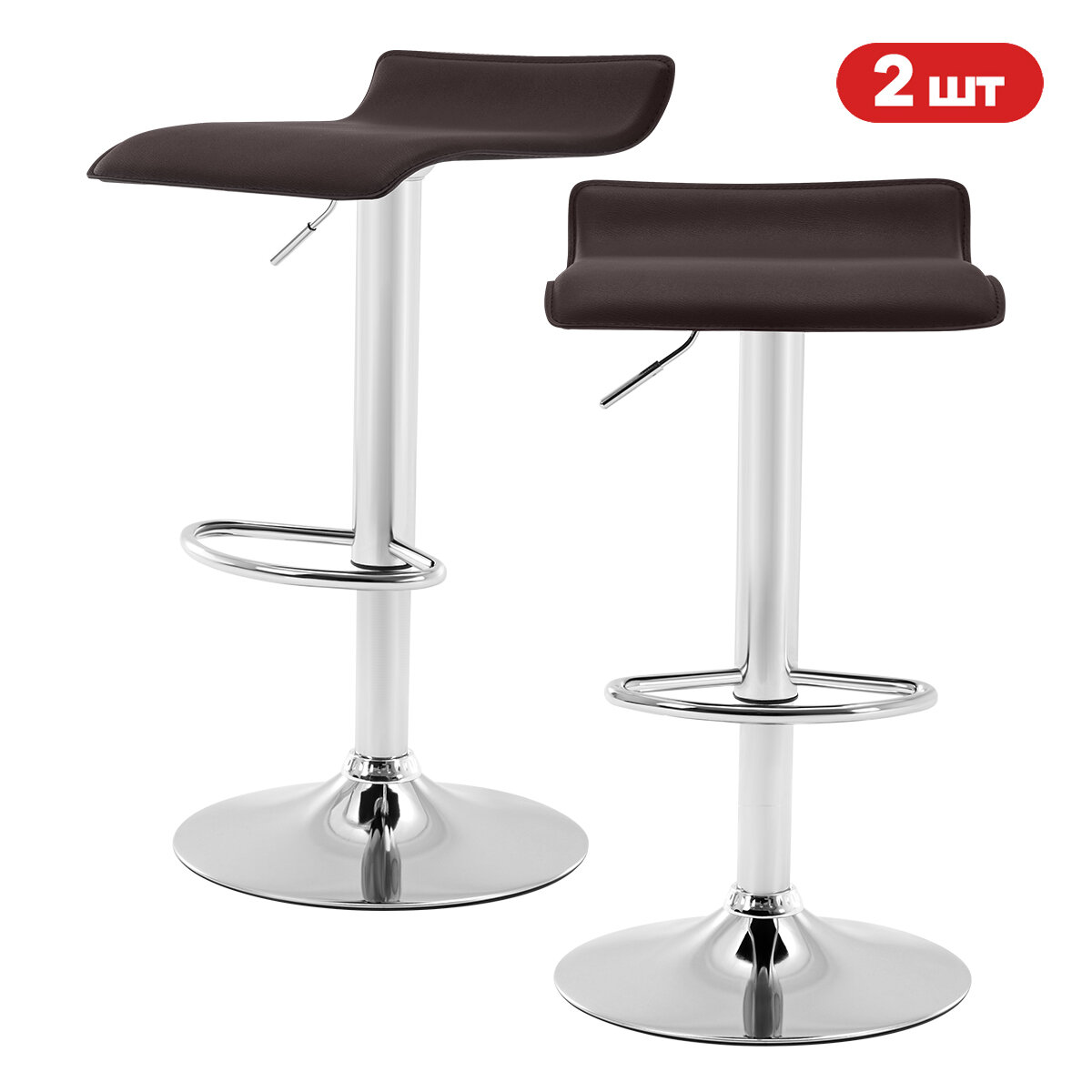 Комплект барных стульев Ergozen Tommy 2 шт коричневый