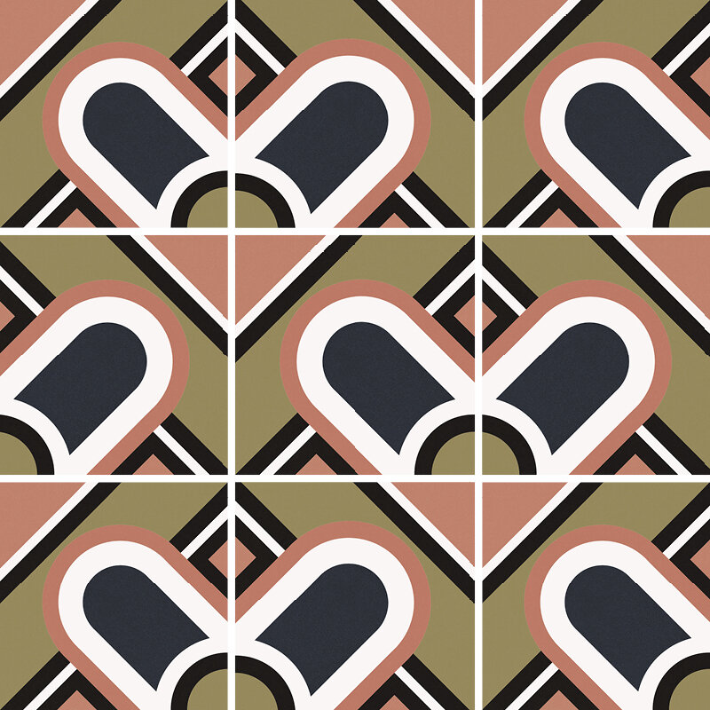 Керамогранит EQUIPE BAUHOME BLUME COLD матовый 20x20 (25шт. 1м2)