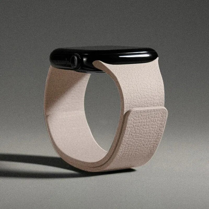 Силиконовый магнитный ремешок без пряжки, подходит для Apple Watch серий 1-9, SE/10, 42-44-45-46-49мм