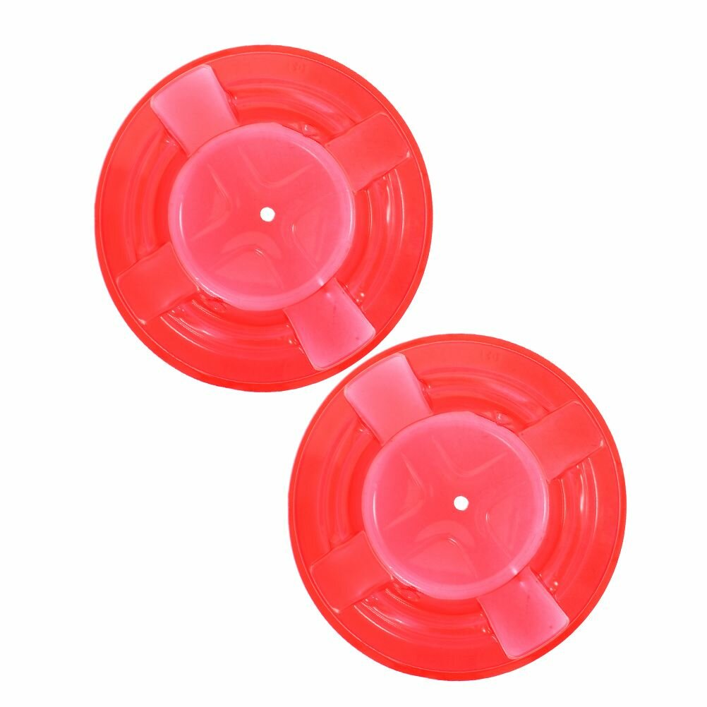 Защитный Чехол для Датчиков Дыма, Красный Пластиковый Декор, 2 Штуки