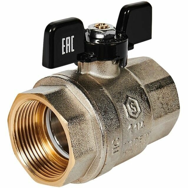 Кран шаровой STOUT полнопроходной ВР/ВР ручка бабочка 1 1/4 SVB-0002-200032