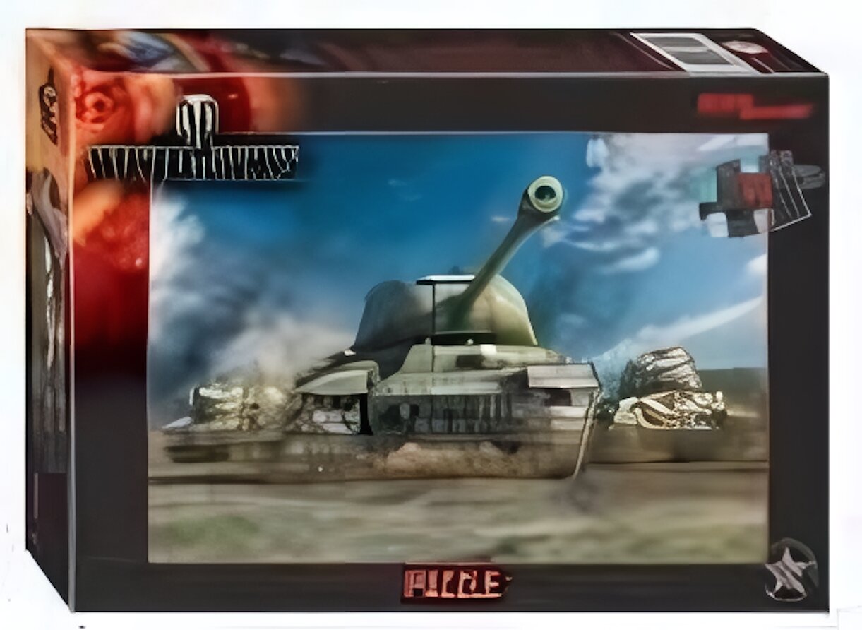 Пазл детский "World of Tanks" 60 эл, 33×23см, картон, от 3 лет