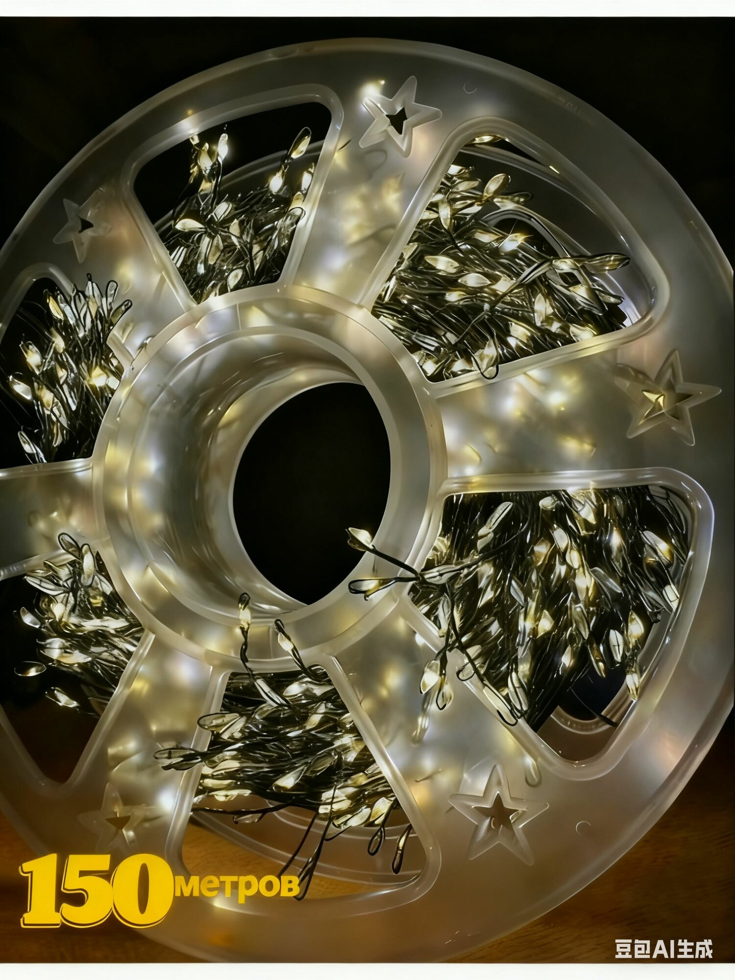 Катушка "Хвойная лапа" 150м теплая с мерцанием