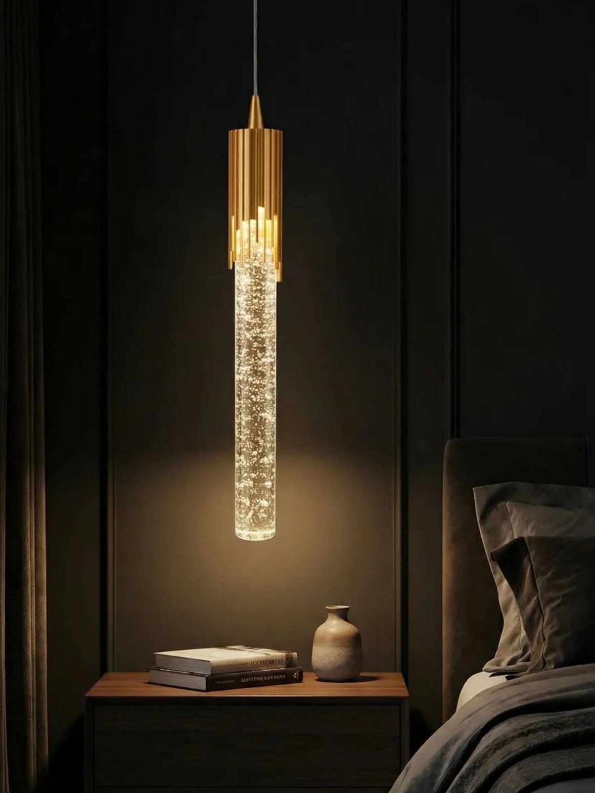 Светильник ETOILE CELESTE, подвесной, светодиодный, золотой, бесцветный плафон