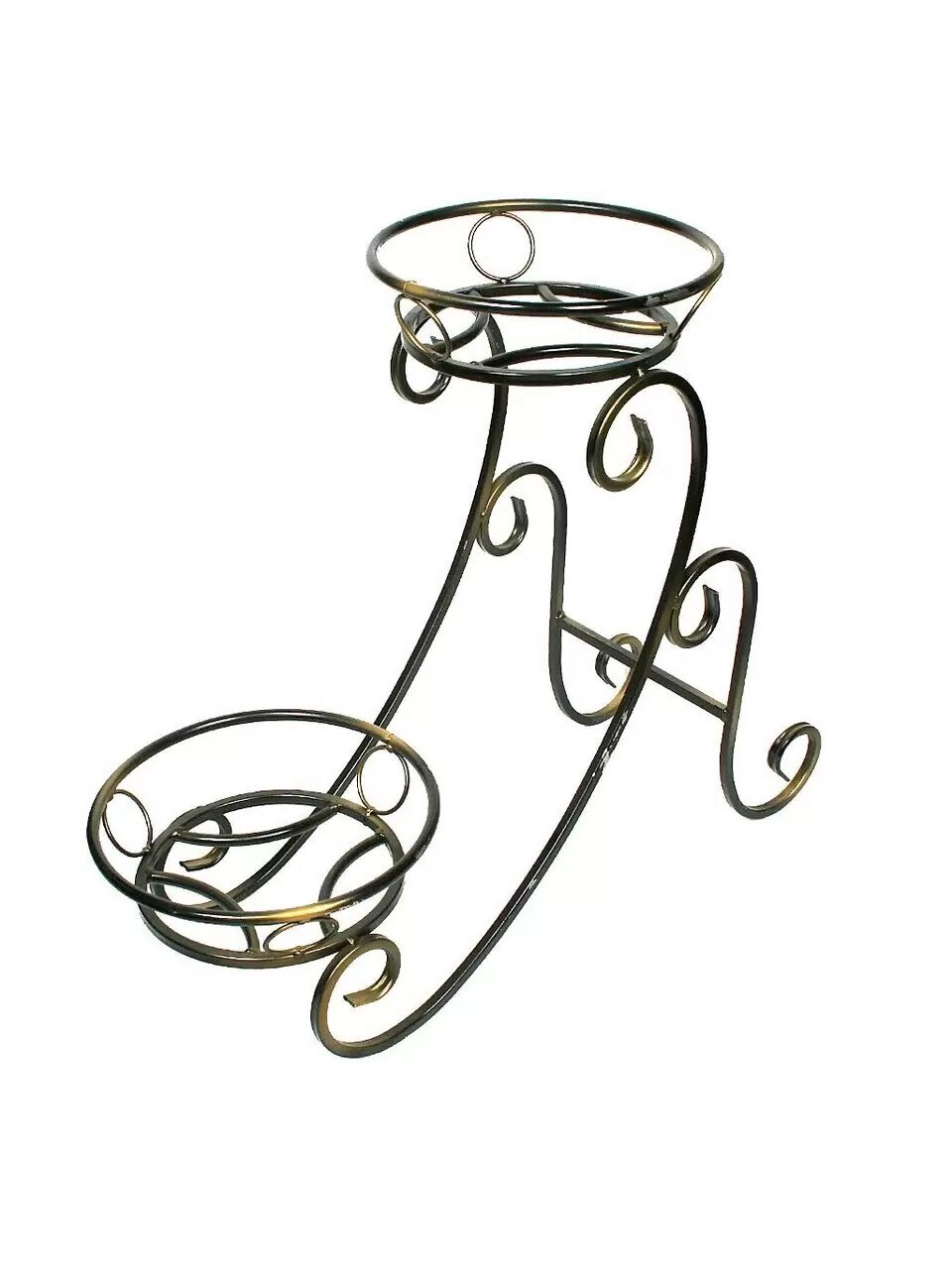 Цветник Удачный сезон Дуэт круг 4, напольный, металлический, высота 57 см